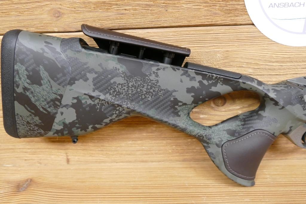 Blaser Custom R8 Carbon Huntec Leder cocoa Schaft mit System NEU WAFFEN FLÜHR ANSBACH - eGun