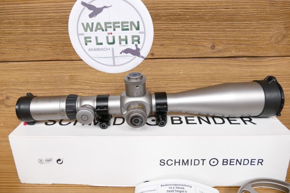 Schmidt u. Bender Field Target FT II Sport 12,5-50x56 FT 3 silber ...